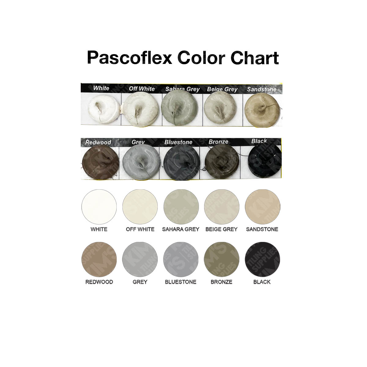 Pasco Pascoflex PU25 Sausage (10Colors) | Online Tilers Store